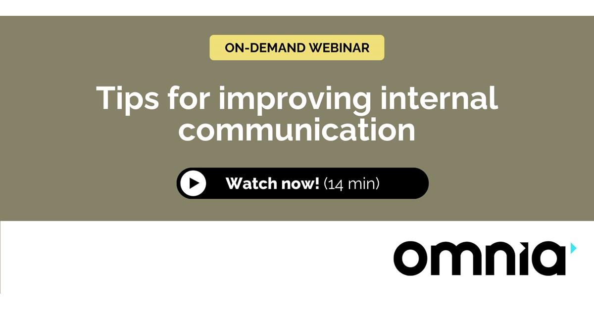 Tips for improving internal communication | Omnia